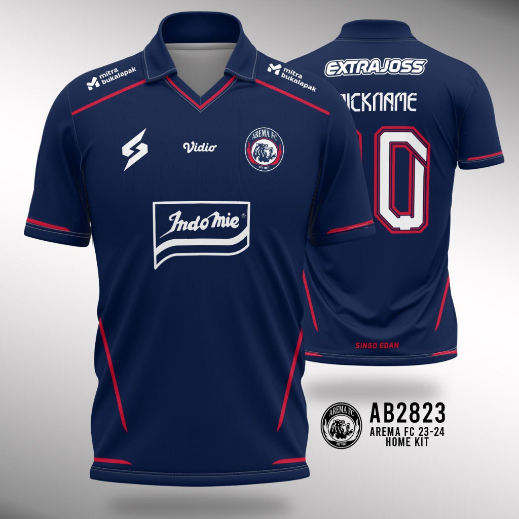 Jual Jersey Arema FC 2023 - 2024 - Home Sepakbola Fullprinting | Shopee ...