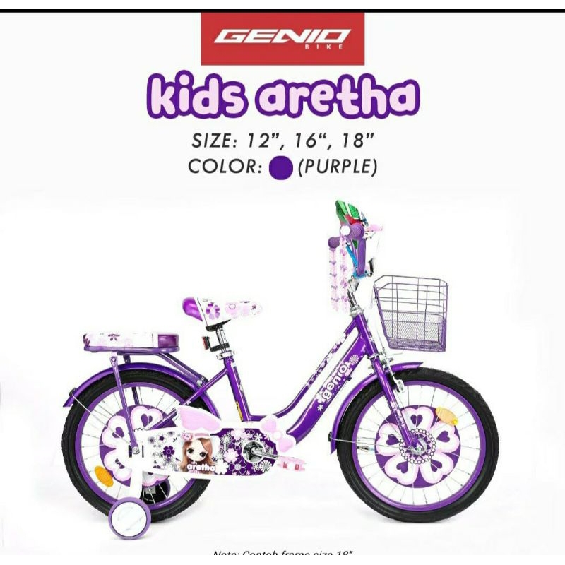 Jual Sepeda Anak 18 Mini Genio Aretha | Shopee Indonesia
