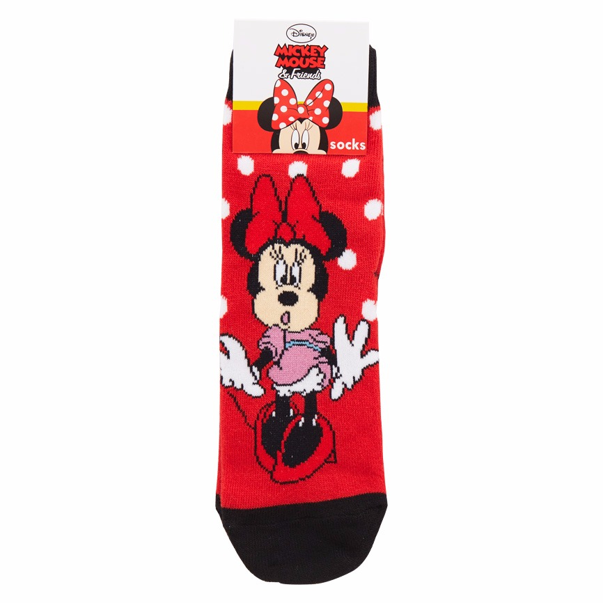 Jual Minnie Mouse Sock Girls 2-4 Years Polkadots Red | Shopee Indonesia