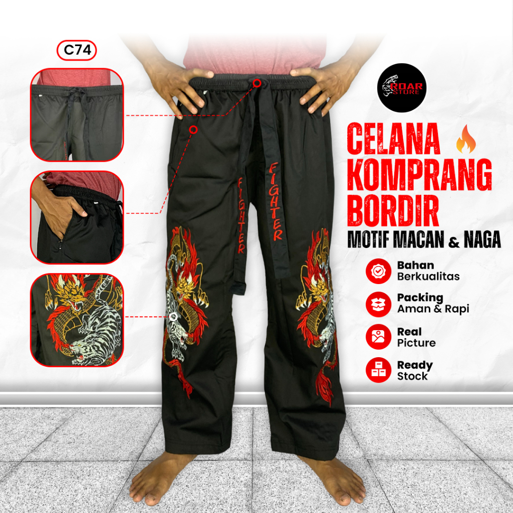 Jual Celana Sakral Pangsi Pakaian Silat Bela Diri Cowok Pria Laki-laki ...