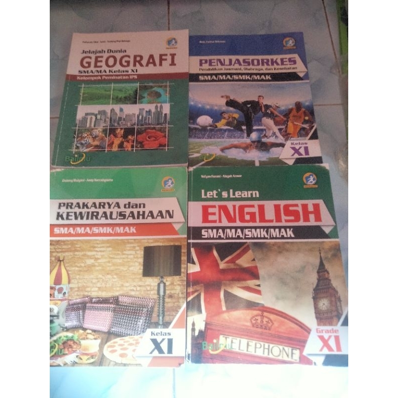 Jual GEOGRAFI,PENJASORKES,PRAKARYA DAN KEWIRAUSAHAAN,LET'S LEARN ENGLISH SMA KELAS 11 BAILMU K13 ...