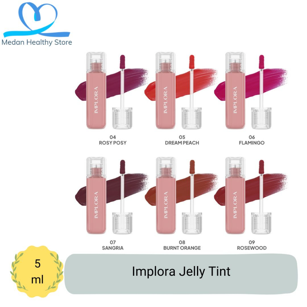 Jual Implora Jelly Tint 5 ml - Liptin Lip Tint Lip Stain Tahan Lama ...