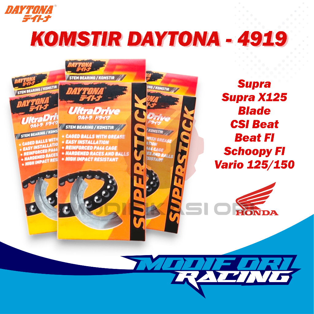 Jual Komstir Daytona Beat, Vario 150 / 125, Beat Fi ESP, Supra X - 4919 ...