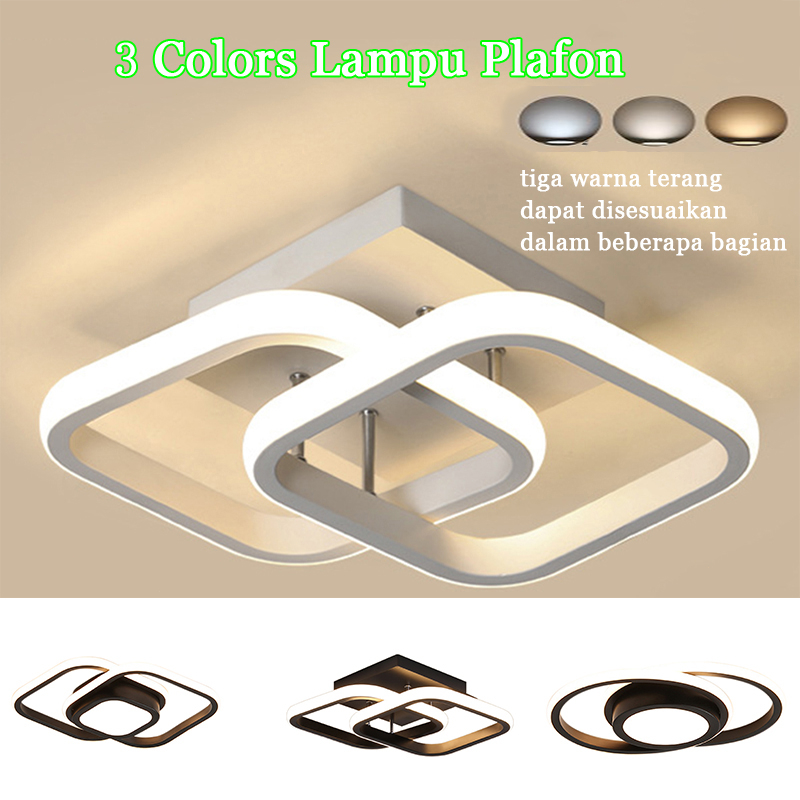 Jual 3 Colors Lampu Plafon LED Ceiling Light Lampu Hias Gantung Rumah ...