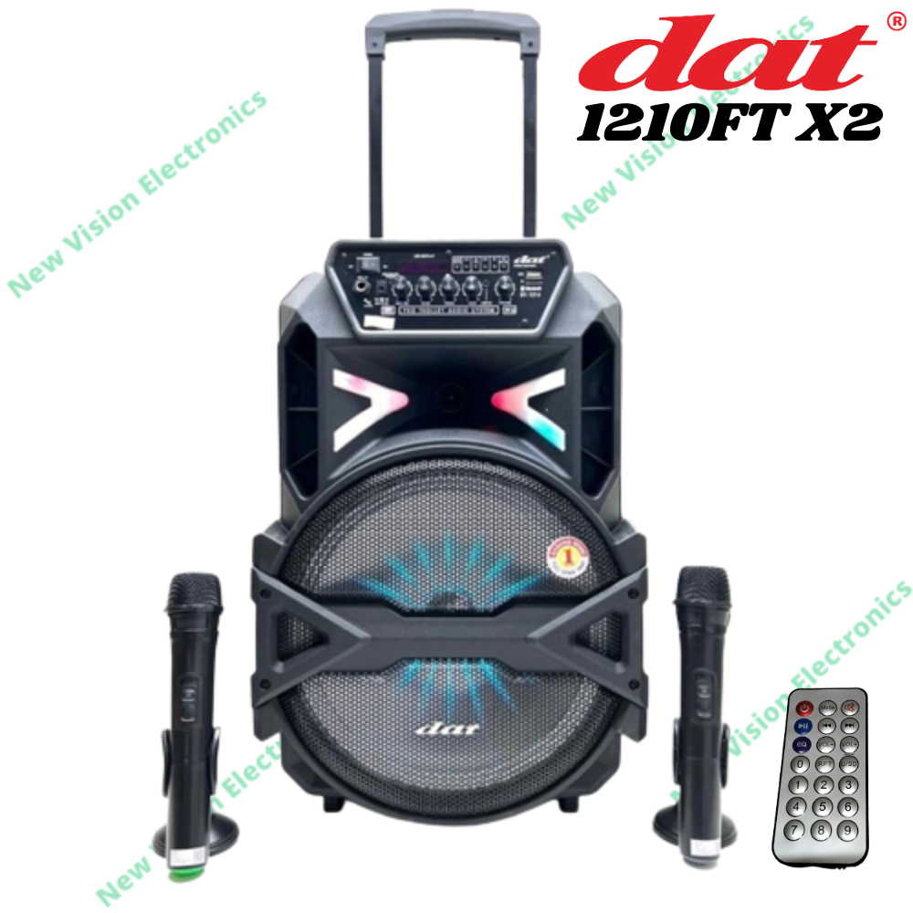 Jual Speaker portable bluetooth DAT DT 1210FT X2 original spiker ...