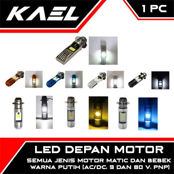Jual LED Depan Motor Bebek-Matic H6 2 Sisi 8-12 Watt-W Honda Beat-Pop-Street-Karbu-FI-F1/Vario ...
