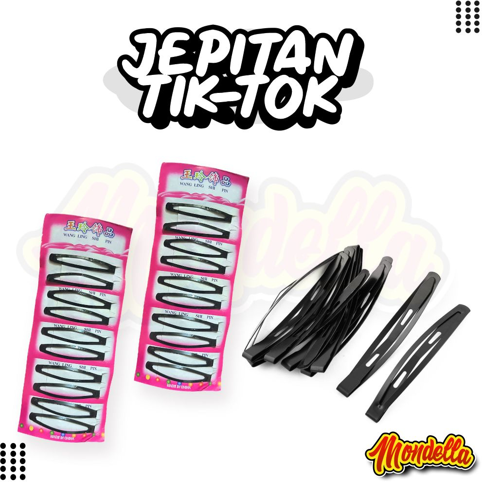 Jual Jepitan Rambut TikTok 5 Cm Jepit Tik Tok Hairclip Hairpin Korea ...
