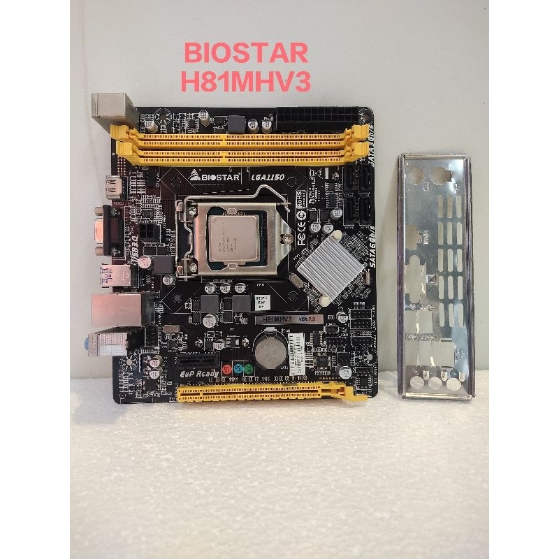 Jual Motherboard/ Mobo H81-LGA 1150 HSF [Core i3-4130]Gen4 Mulus ...