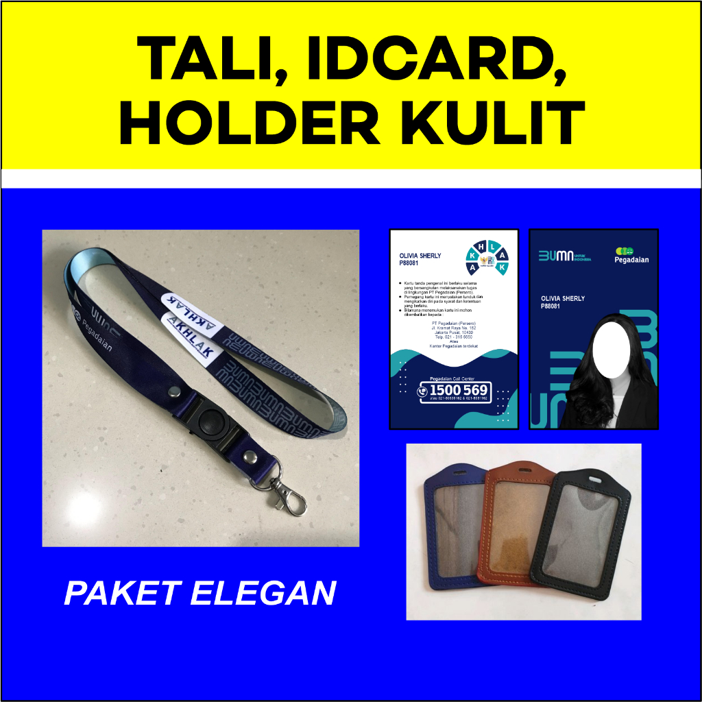 Jual CETAK ID CARD BUMN Pegadaian FREE DESAIN SIAP PAKAI idcard bumn ...