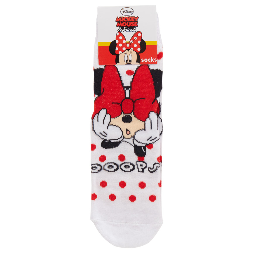 Jual Minnie Mouse Sock Kids 5-8 Years White | Shopee Indonesia