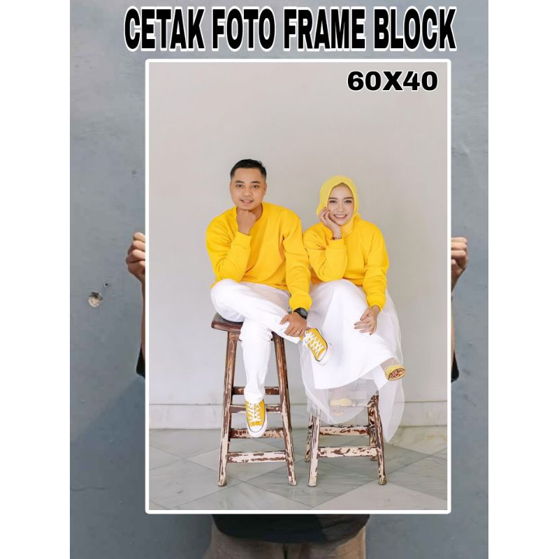 Jual CETAK FOTO FRAME BLOK 60X40 TERMURAH | Shopee Indonesia