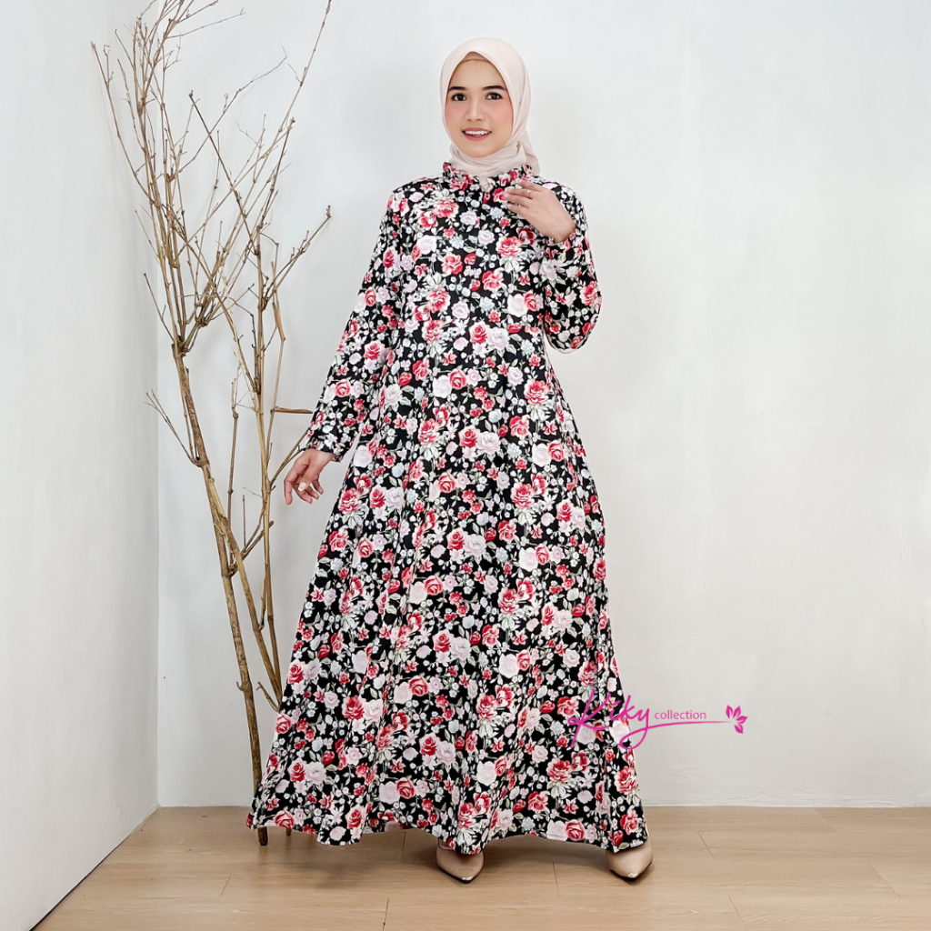 Jual Gamis Katun Jepang Model Cantik Fashion Muslim Terbaik Motif Basic ...