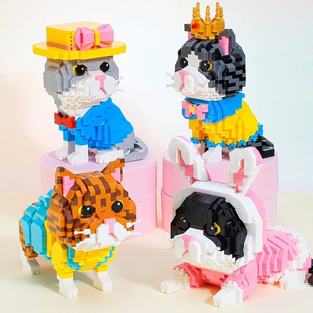 Jual Blok Bangunan Mainan Anak Bricks Karakter Animal Series Kartun ...