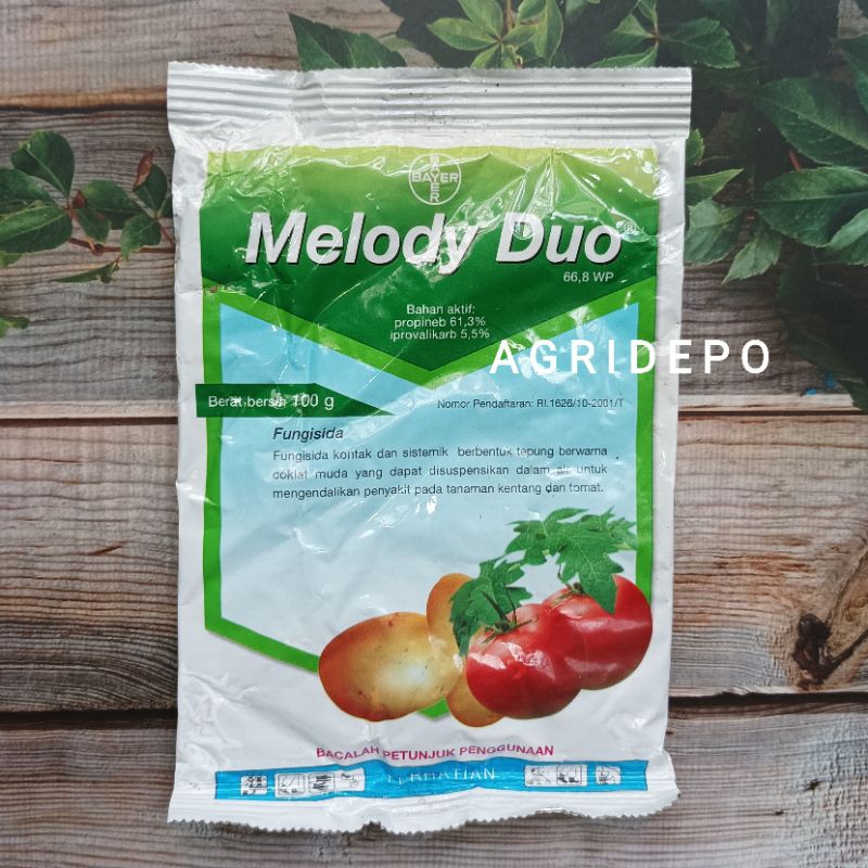 Jual MELODY DUO 66,8 WP 100 GR Fungisida Bayer Dua Bahan Aktif Untuk Busuk Daun | Shopee Indonesia
