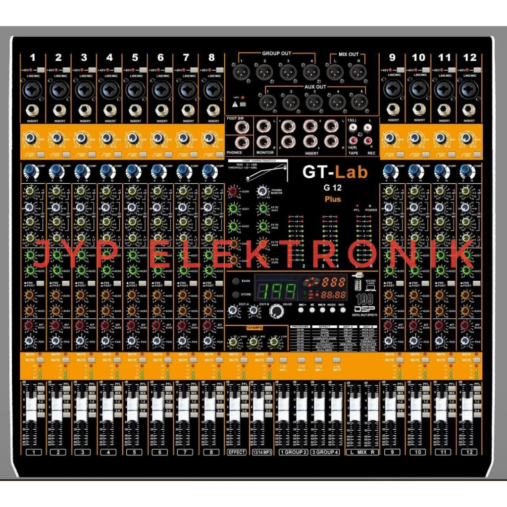 Jual MIXER AUDIO GT LAB G12 plus / GTLAB G12 plus / GT LABG12 plus BY RDW | Shopee Indonesia