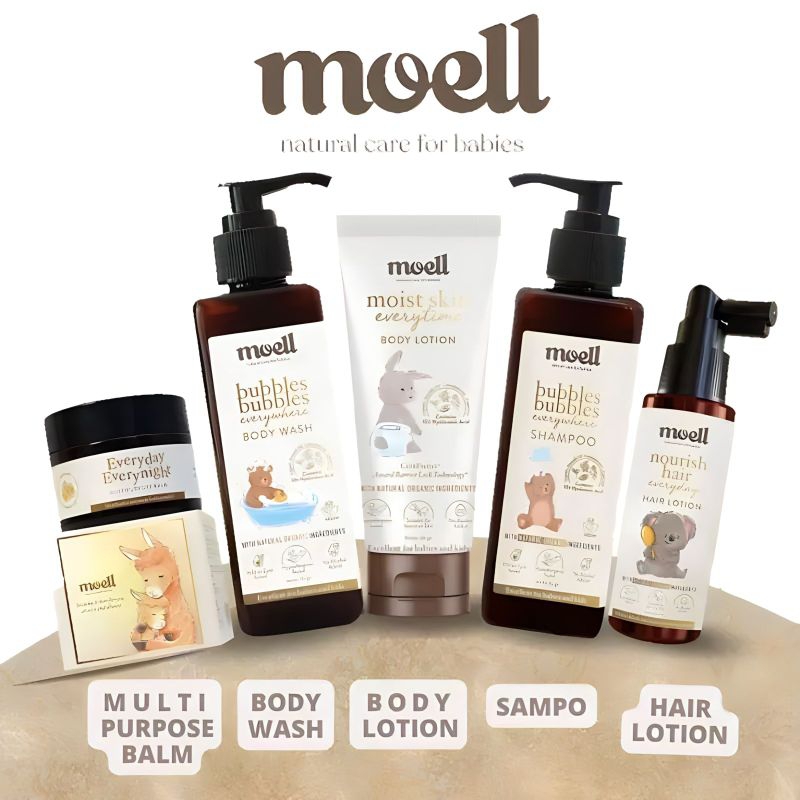 Jual Moell Hair Body Lotion - Moell Face Cream Sunscreen - Moell ...