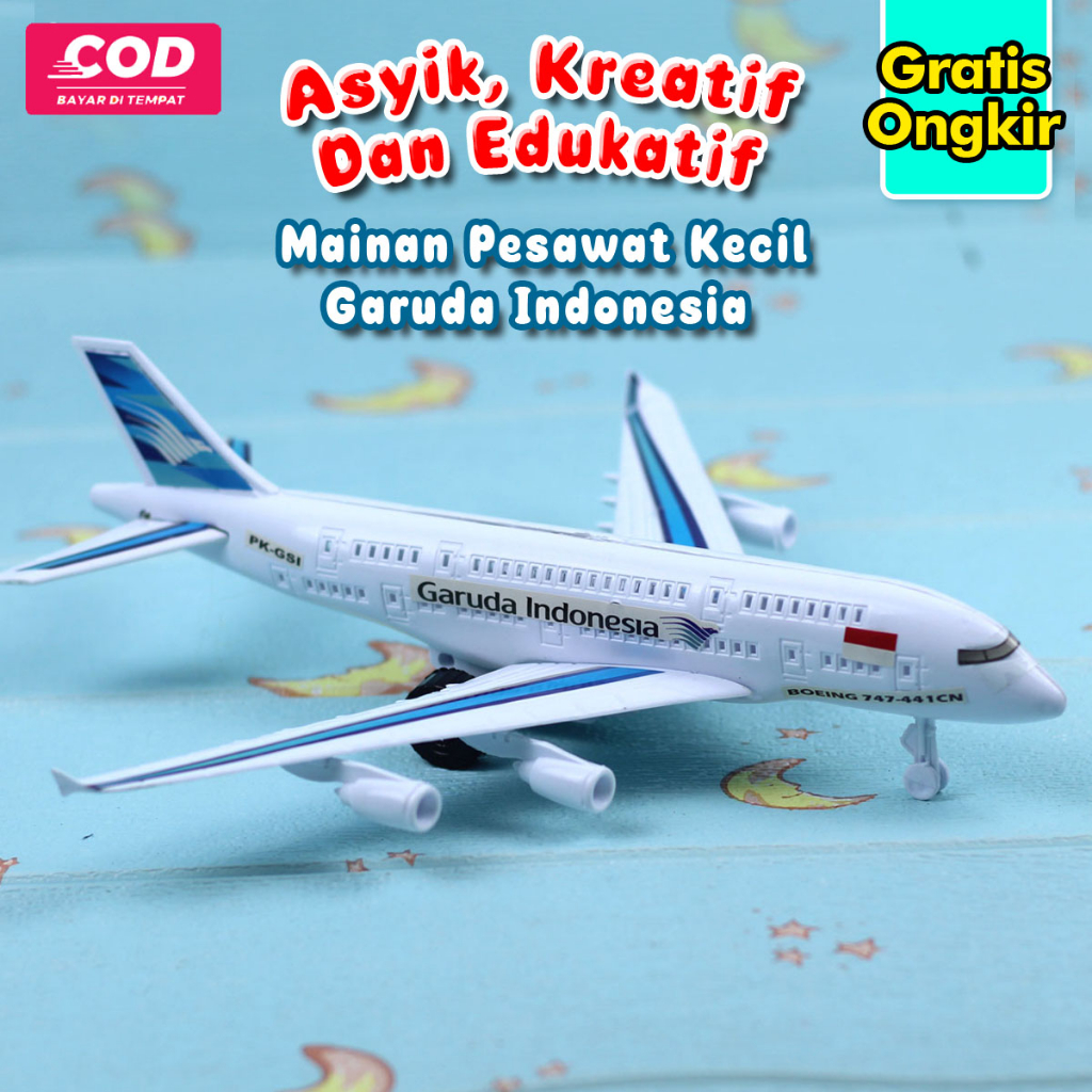 Jual Mainan Pesawat Terbang Bongkar Pasang Garuda Indonesia Citylink ...