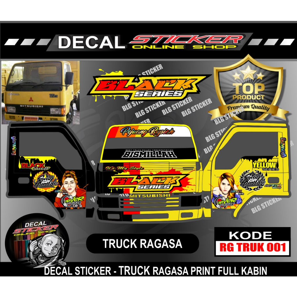 Jual Stiker Pintu Depan RAGASA Kanan Kiri Custom Bisa Request Foto ...