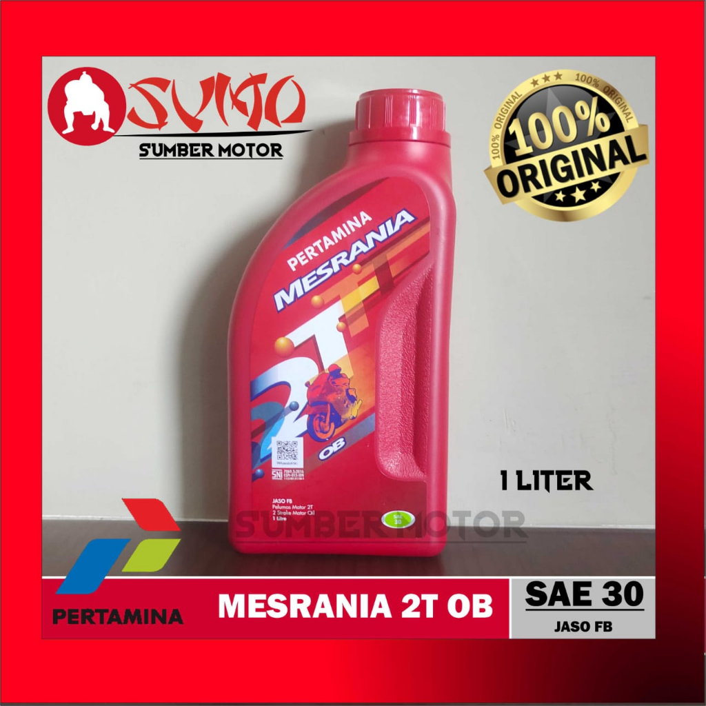 Jual (100% ori) OLI SAMPING MESRAN 2T OB SAE 30 1000ml 1L | Shopee ...