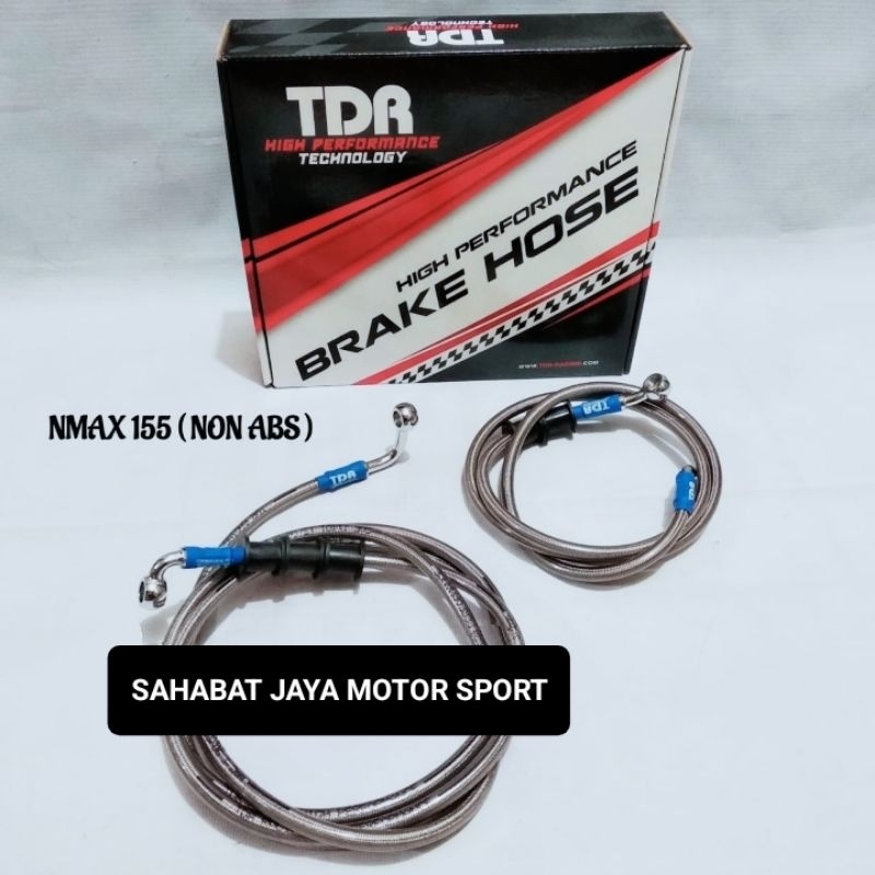 Jual Selang Rem Set TDR Depan Belakang NMAX Non ABS Original TDR RACING | Shopee Indonesia