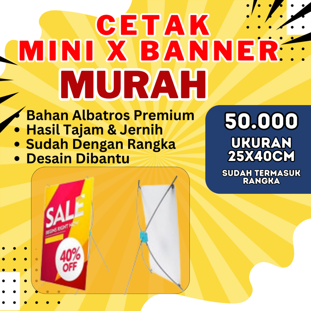 Jual Cetak Mini X Banner Murah/Cetak Mini X Banner Express/ Mini X ...