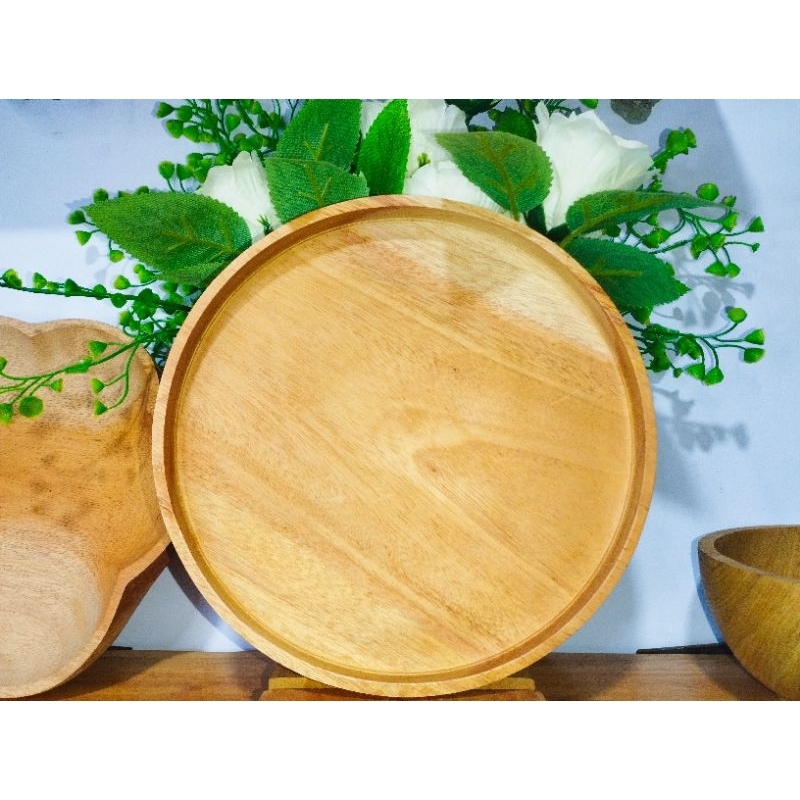 Jual PIRING KAYU 20cm TERMURAH.. TERLARIS..!!! PIRING MAKAN | PlRING ...
