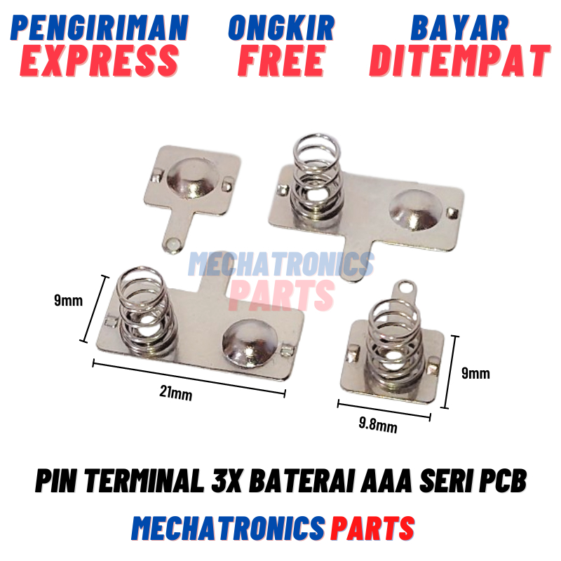 Jual Pin Terminal Baterai PCB Terminal Batere AA AAA 2A 3A 2x AA AAA ...
