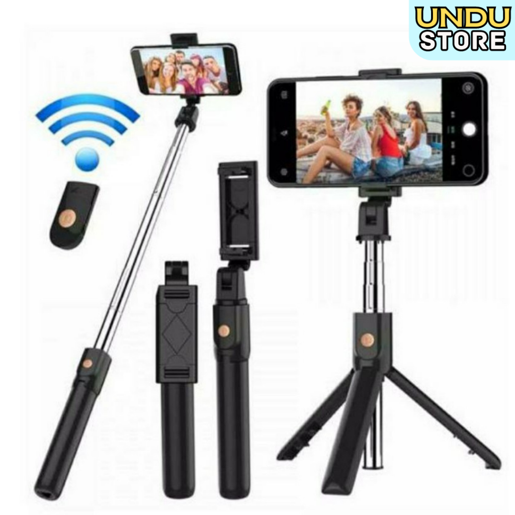 Jual Selfie Stick Tongsis Tripod 3 In 1 Remot Bluetooth Shopee