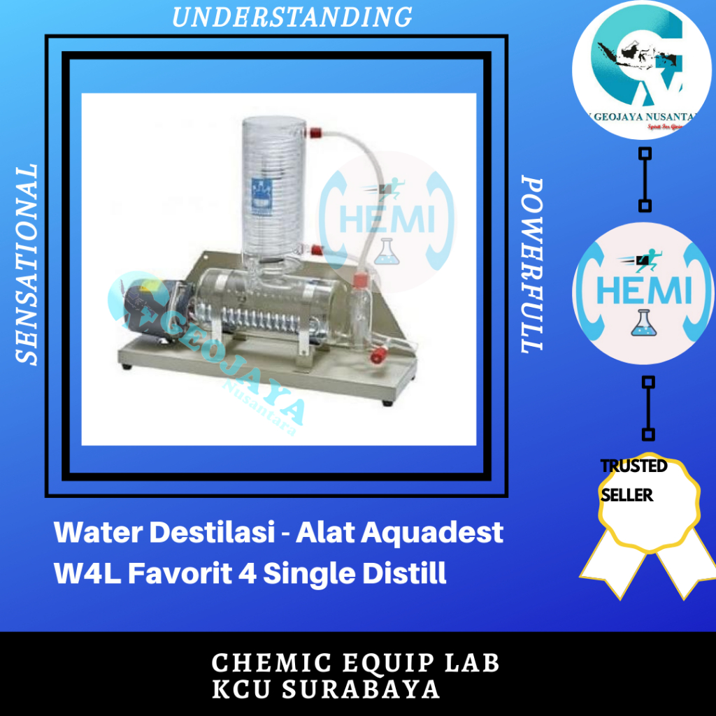 Jual Water Destilasi - Alat Aquadest W4L Favorit 4 Single Distilled ...