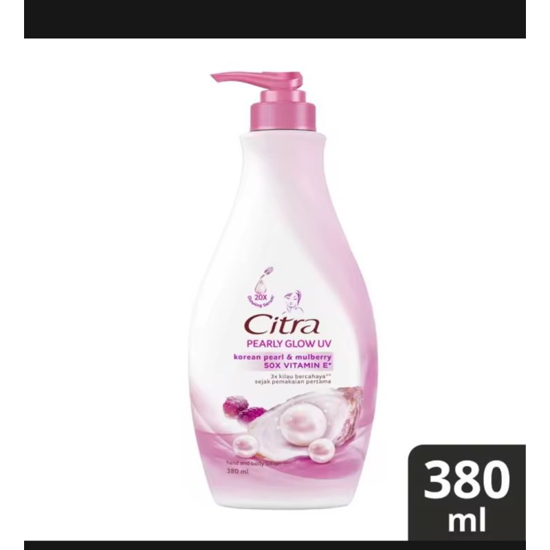 Jual Citra Pearly Glow UV Body Lotion 380ml | Shopee Indonesia