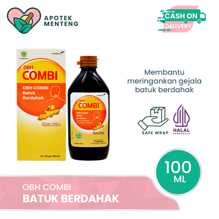 Jual OBH Combi Batuk Berdahak Jahe 100 mL - Sirup Obat Batuk Berdahak ...