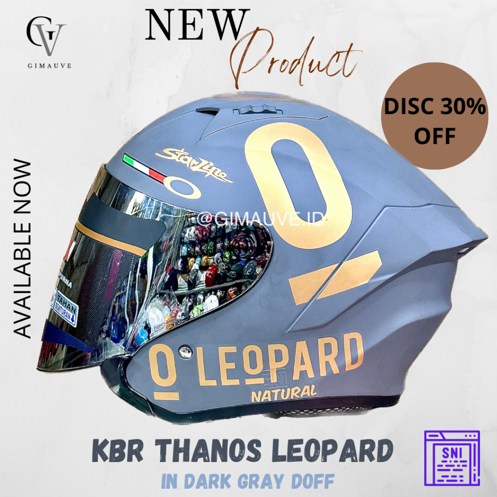 Jual Helm KBR Thermathron Kairoz Helm Kekinian Helm Half Face Iridium ...