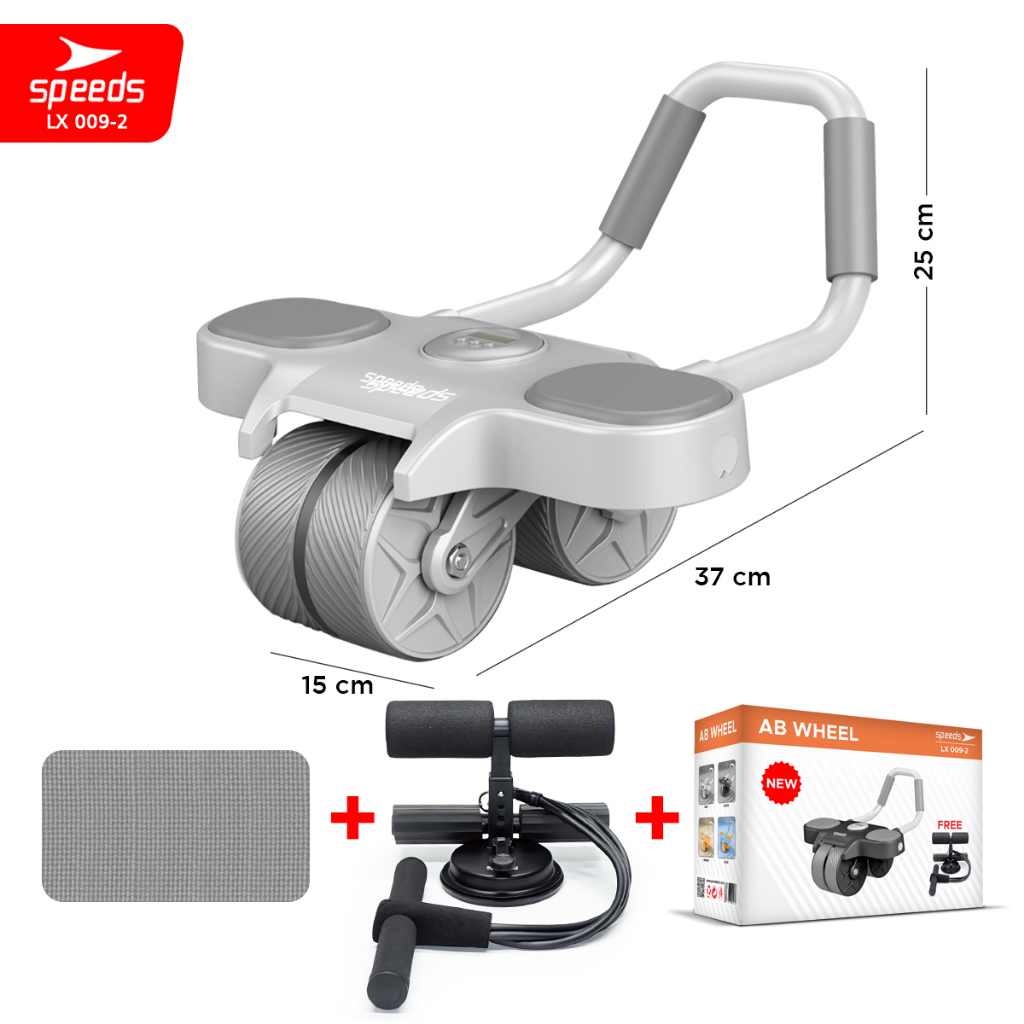 Jual SPEEDS Ab Wheel Double Wheel / Abdominal Roller / Ab Roller / Alat ...