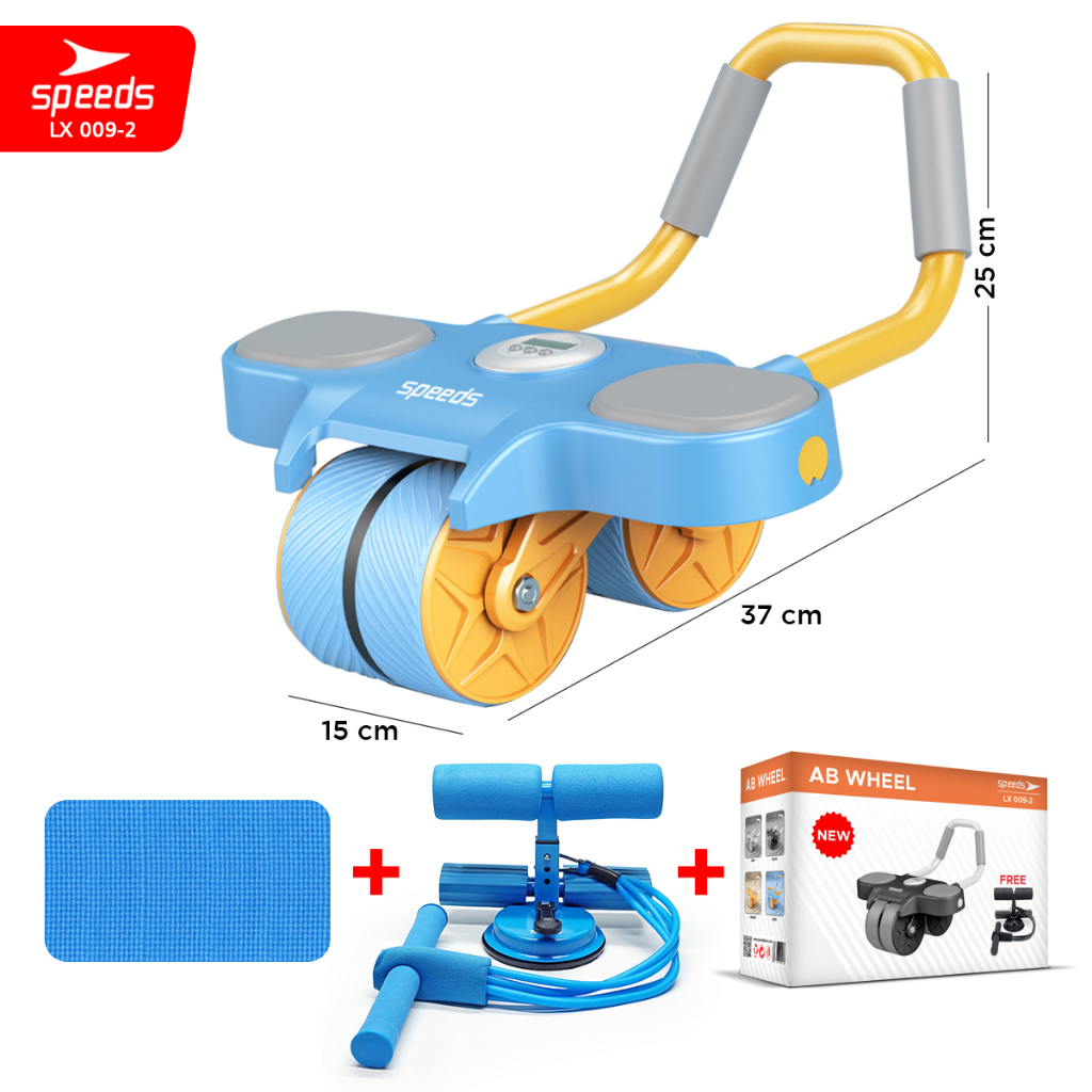 Jual SPEEDS Ab Wheel Double Wheel / Abdominal Roller / Ab Roller / Alat ...