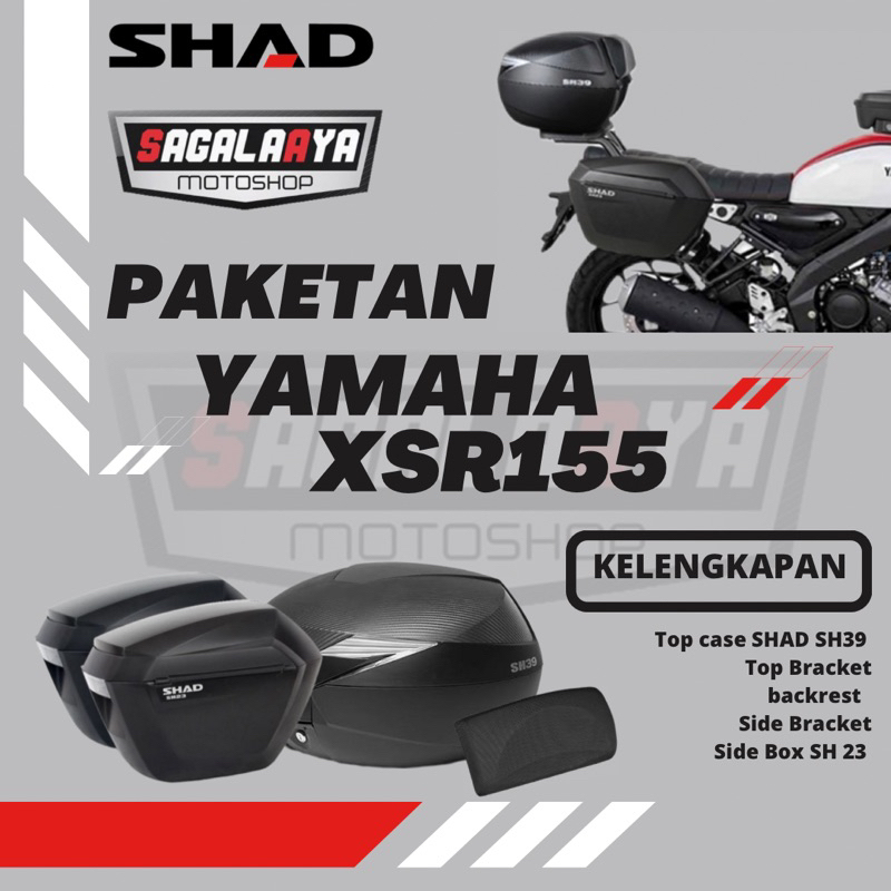 Jual PAKET BOX BRACKET SIDE BOX UNTUK MOTOR YAMAHA XSR155 | Shopee ...