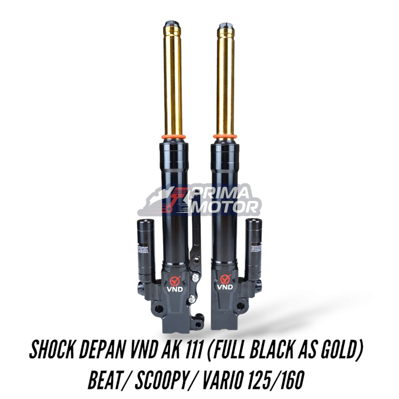 Jual SHOCK DEPAN VND AK111 B1 VARIO 125/150 (BLACK/As GOLD) | Shopee ...
