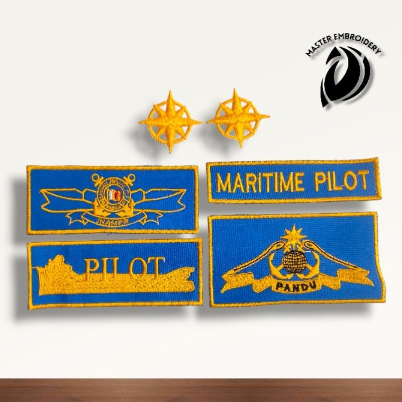 Jual BADGE MARITIM PILOT + NAMA BISA CUSTOM | Shopee Indonesia