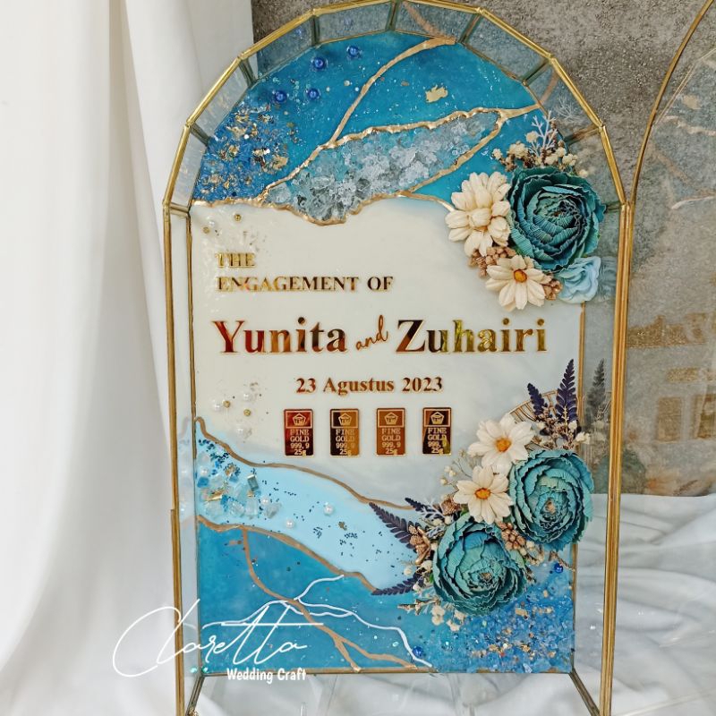 Jual Mahar Resin Dome Mahar Nikah dekorasi Custom | Shopee Indonesia