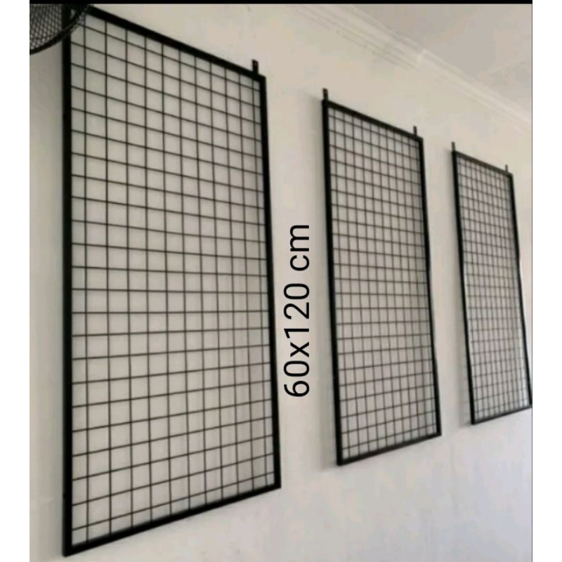Jual Rak Bingkai Besi 60 cm x 120 cm Ram Display Pajangan Aksesoris ...
