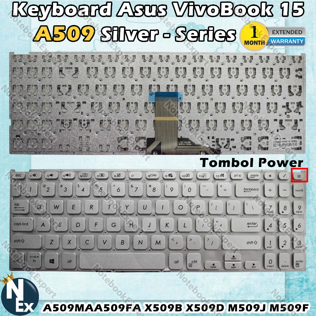 Jual Keyboard Asus VivoBook 15 A509 A509MA A509FA X509B X509D M509J ...