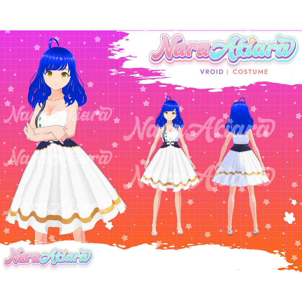 Jual Transformasi Total Karakter Streaming dengan Kostum Vroid 3D ...