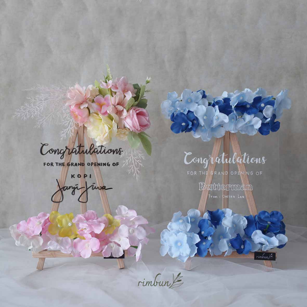 Jual Spring 30 & 42 cm | Artificial Flowers in Standing Acrylic & Wood ...