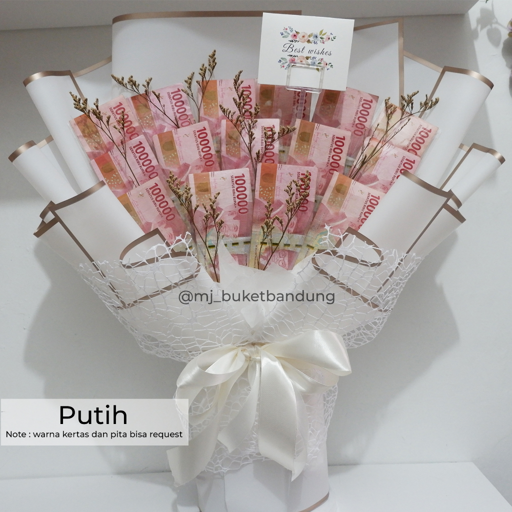 Jual Buket Uang Asli Pecahan 100ribu (1jt, 1.5jt, 2jt, 2.5jt, 3jt, 4jt ...