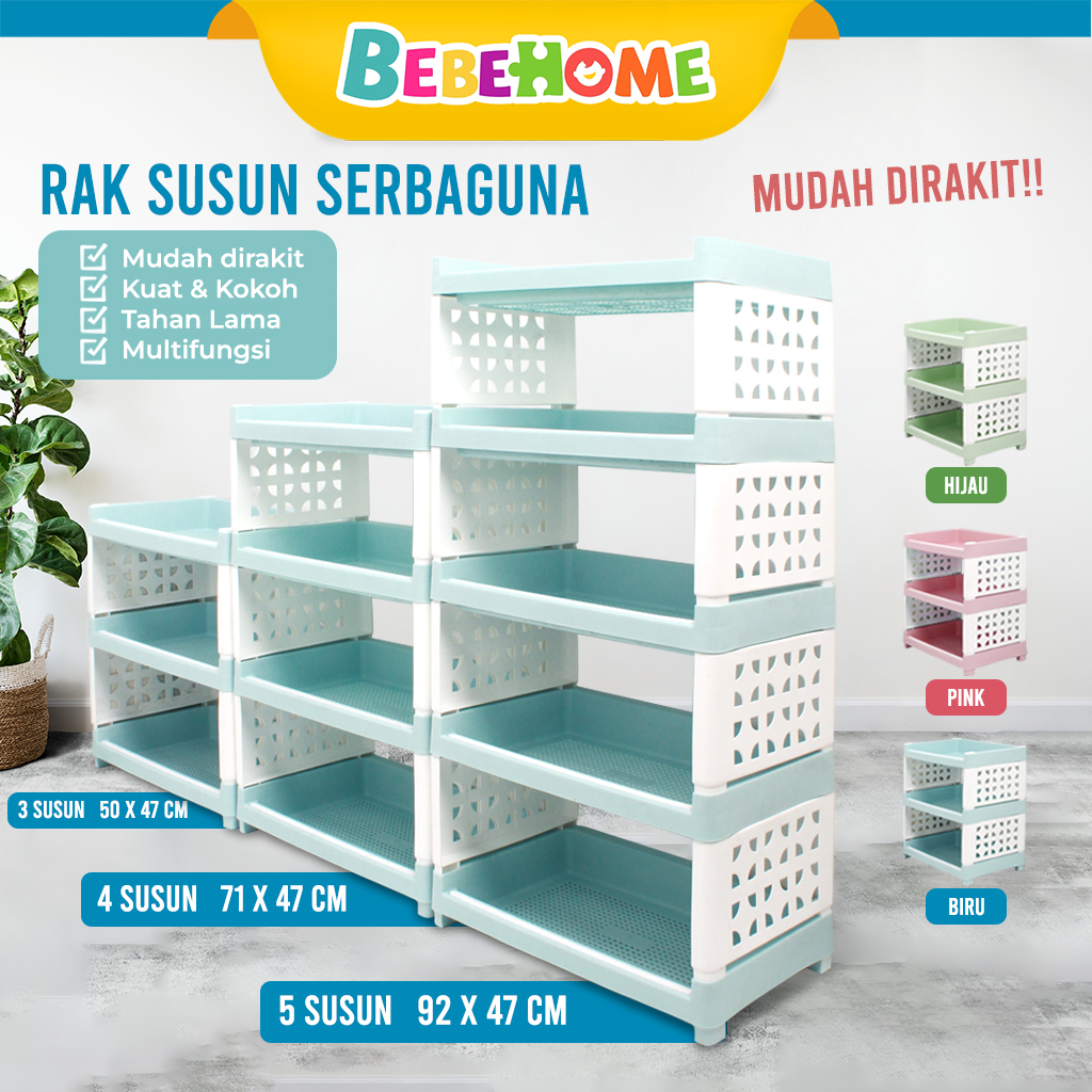 Jual Bebehome Rak susun/Rak Apartemen 3,4,5 Susun/Rak Serbaguna/Rak ...