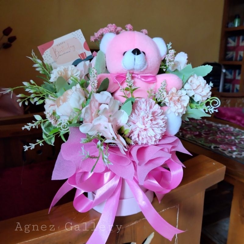 Jual Buket Bunga Bloom Box / Buchet Bunga Boneka Bloom Box | Shopee ...