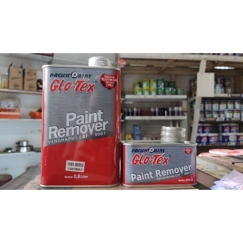 Jual Glotex Paint Remover 250ml dan 0.8 Liter PASIFIC PAINT | GLO-TEX ...