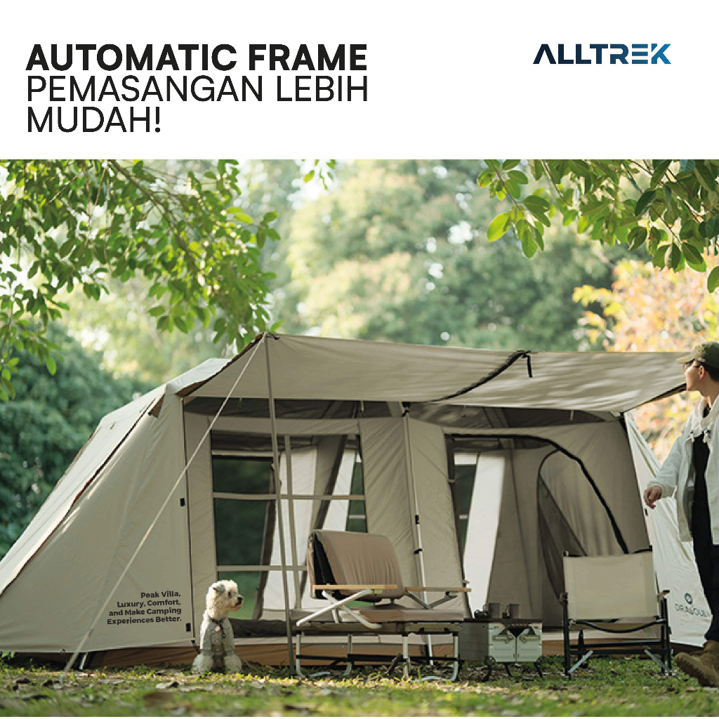 Jual ALLTREK Tenda Otomatis PEAK VILLA Camping Glamping Luxury Double ...