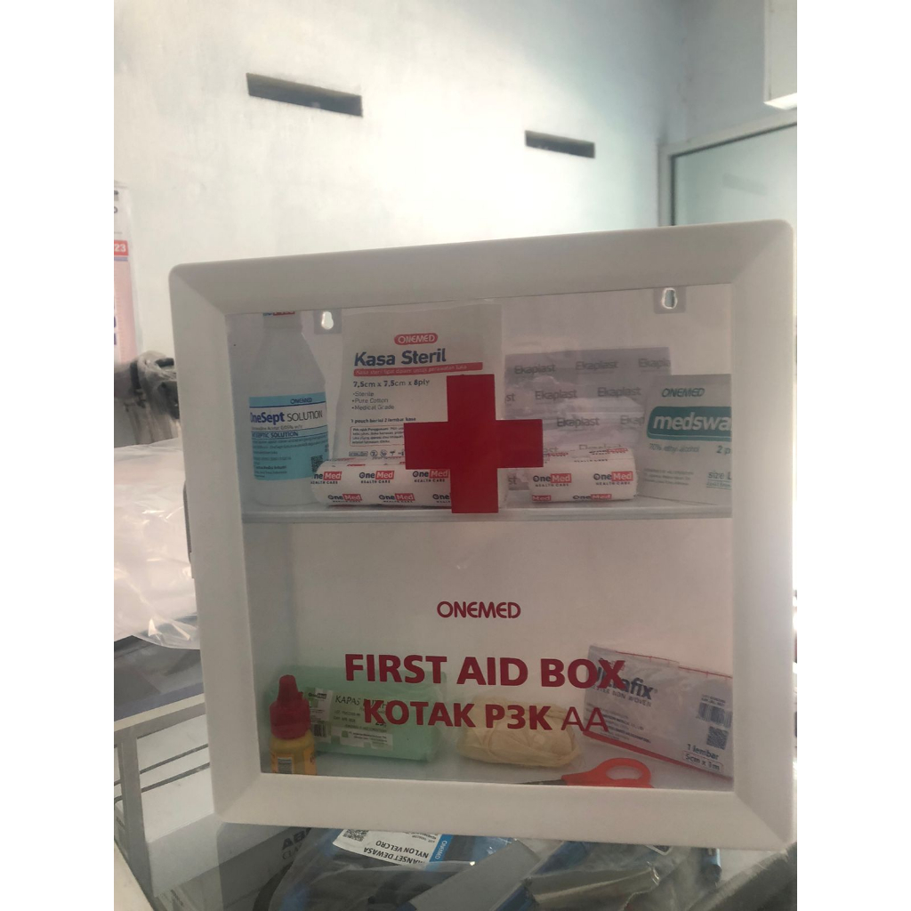 Jual KOTAK P3K AA SET ISI LENGKAP/Kotak P3K Dinding Lengkap dengan Isi ...