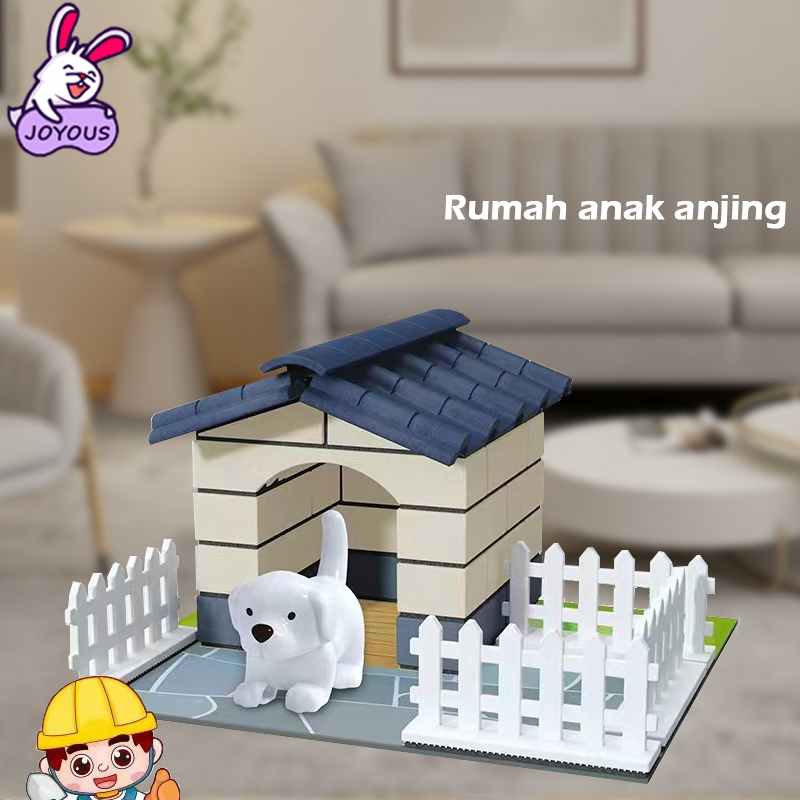 Jual Mainan anak-anak Bangunan pondok DIY buatan tangan tukang batu ...