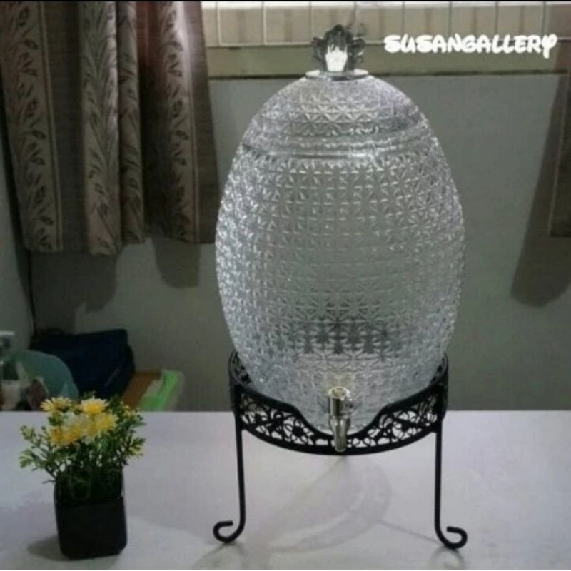 Jual Homeline Glass Tank 10 Liter / Dispenser Minuman Kaca Nanas ...